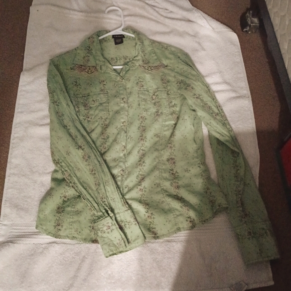 FANG | Tops | Fang Button Down Western Shirt | Poshmark